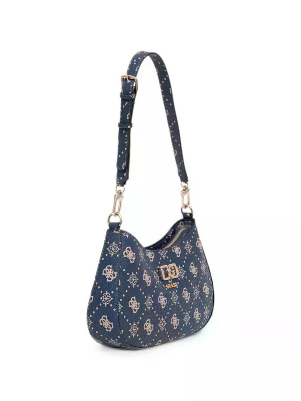 Guess Emelie Logo-print Monogram Shoulder Bag