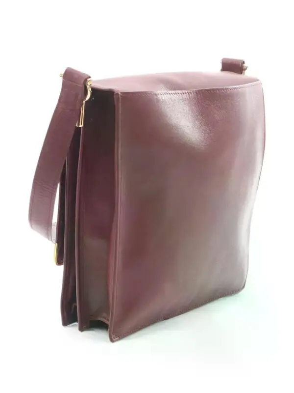 Cartier Burgundy Leather Shoulder Bag