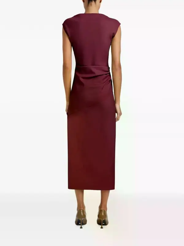 Proenza Schouler Katia Wool Gabardine Dress - Red