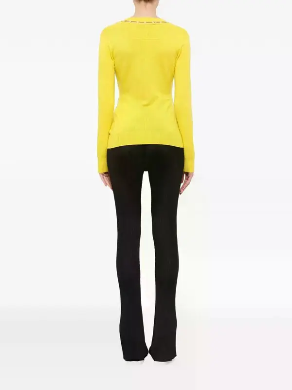 Givenchy Pearl Embellished V-neck Top