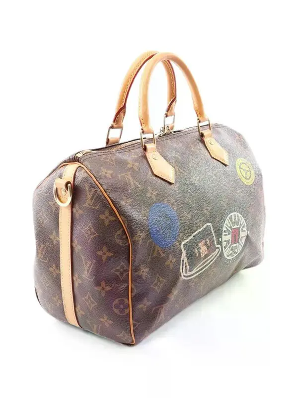 LOUIS VUITTON 2016 30 My World Tour Speedy Bandoulière Tote Bag - Brown
