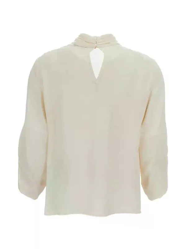 Elisabetta Franchi Pussy-bow Long-sleeve Blouse