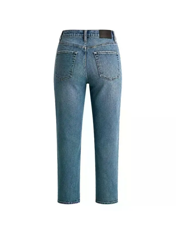 Dkny High-rise Straight-leg Jeans - Blue