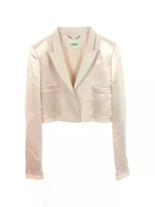 Fendi Cropped Tailored Blazer
