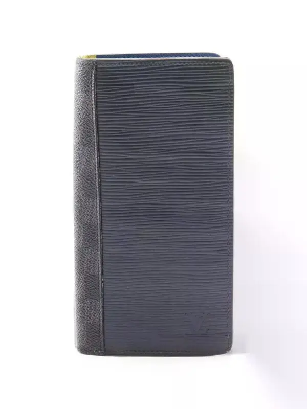 LOUIS VUITTON 2019 Epi-leather Damier Graphite Long Wallet - Blue
