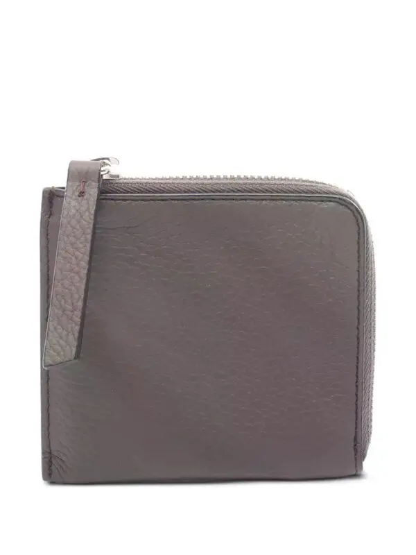 MAISON MARGIELA 2010s L-shaped Zipper Coin Purse - Brown