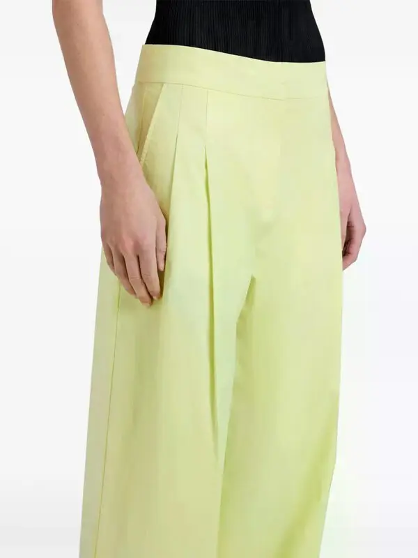 Proenza Schouler White Label Coralie Poplin Trousers - Yellow
