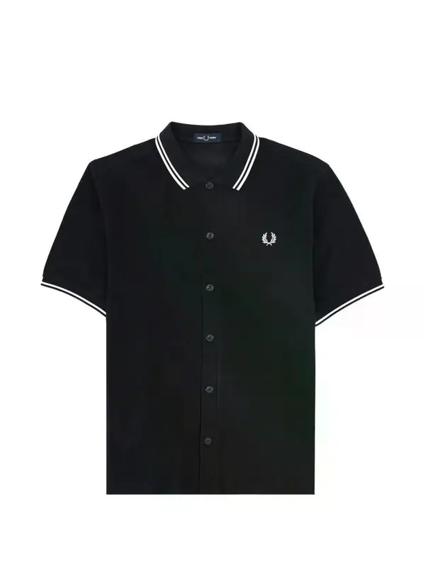 Fred Perry Twin Tipped Piqué Shirt - Blue