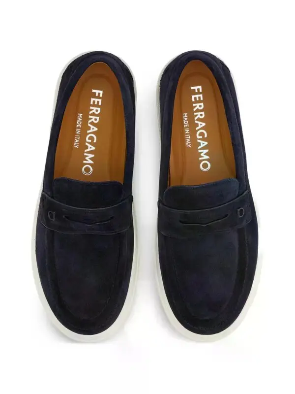 FERRAGAMO Hybrid Loafer Sneakers In Suede