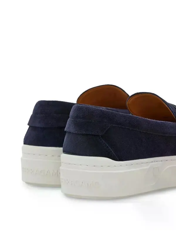 FERRAGAMO Hybrid Loafer Sneakers In Suede
