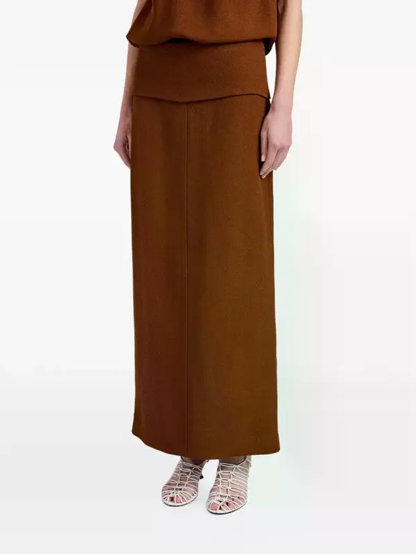 Proenza Schouler Liora Skirt In Heavy Sable - Brown