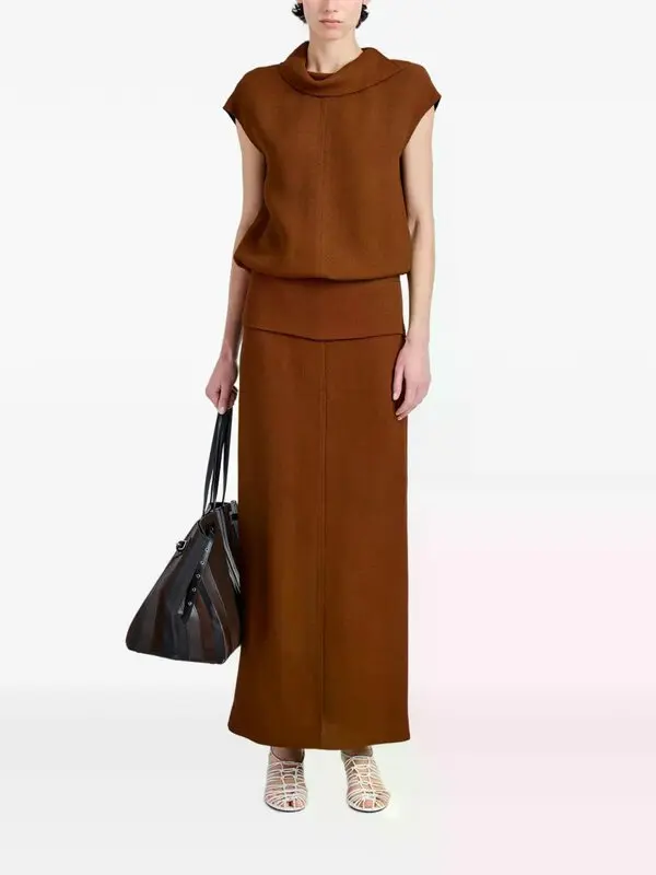 Proenza Schouler Liora Skirt In Heavy Sable - Brown