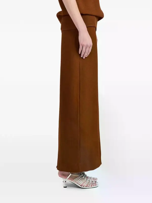 Proenza Schouler Liora Skirt In Heavy Sable - Brown