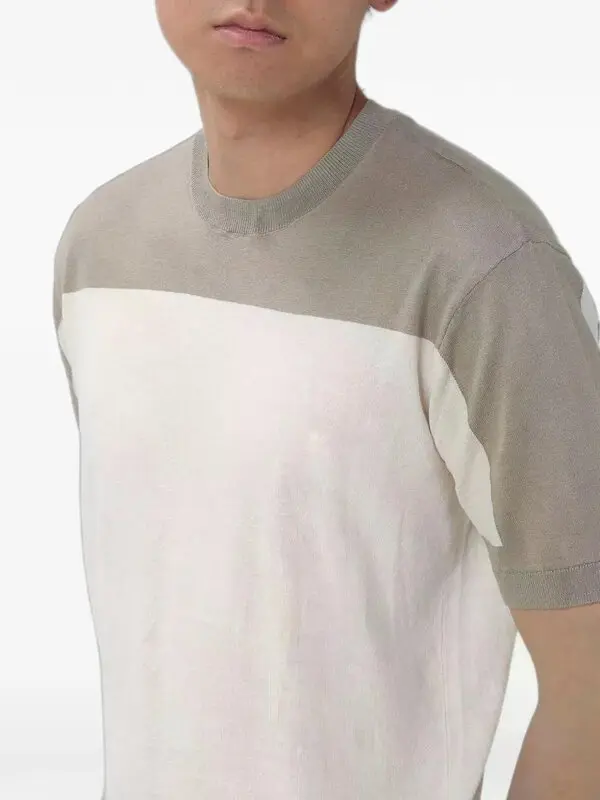 Emporio Armani Two-tone Short-sleeve T-shirt