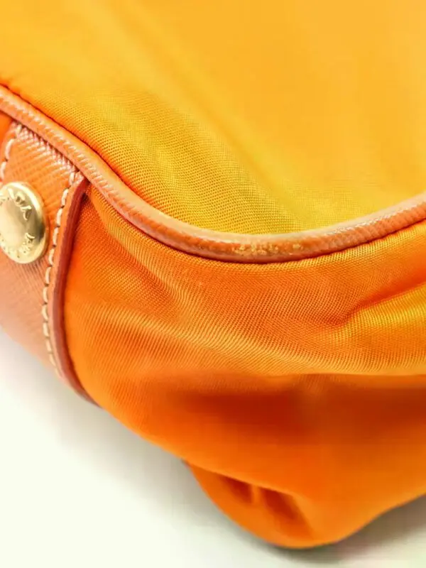 Prada Saffiano Leather Trimmed Tote Bag