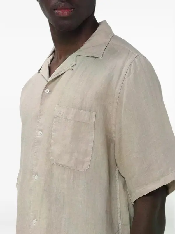BROOKSFIELD Short-sleeve Linen Shirt