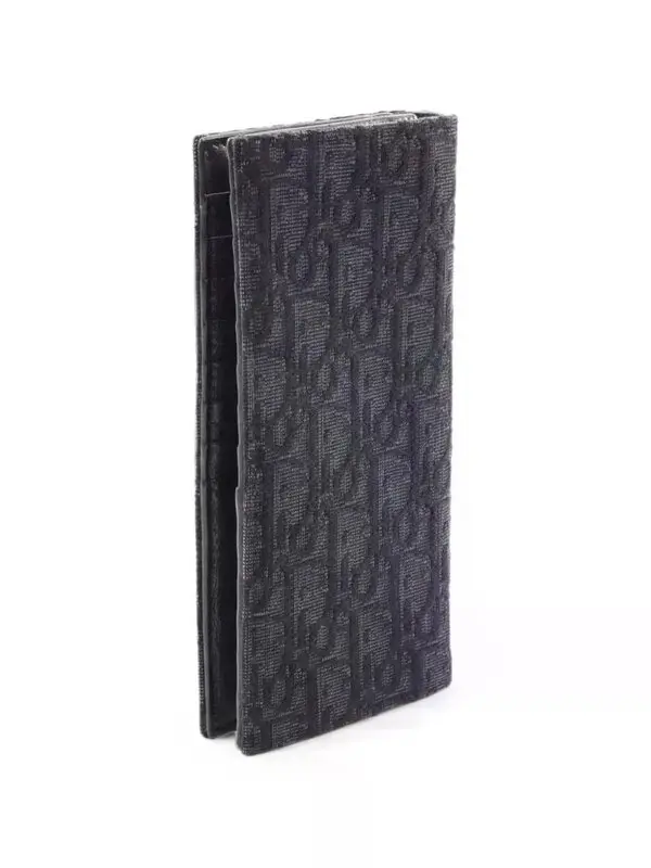 Dior 2010s Oblique Jacquard Bi-fold Wallet