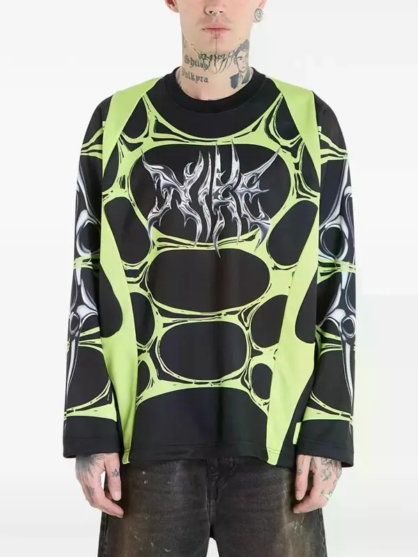 Nike Project F.r.o.g. Graphic-print Long-sleeve T-shirt - Black