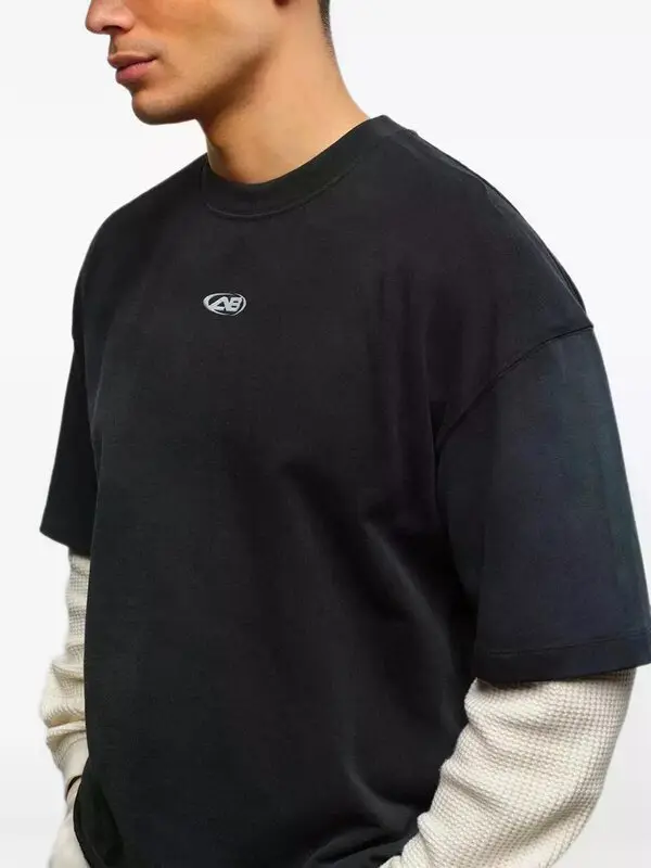 ABOUT:BLANK Raw Hem Ellipse T-shirt