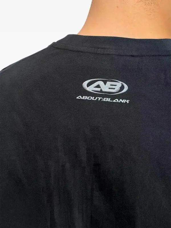 ABOUT:BLANK Raw Hem Ellipse T-shirt