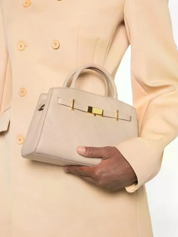 DEMELLIER Small Hudson Leather Tote Bag