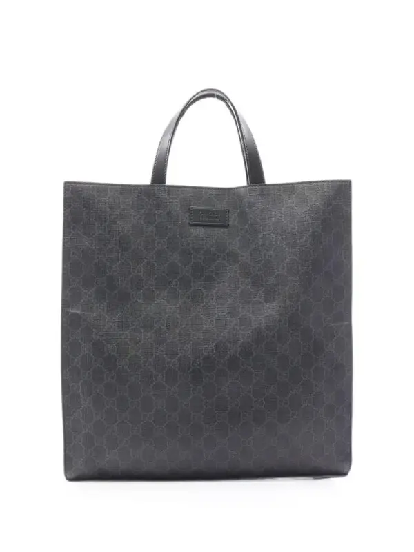 Gucci Gg Supreme Tote Bag - Grey