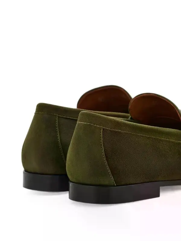 FERRAGAMO Suede Penny Loafers