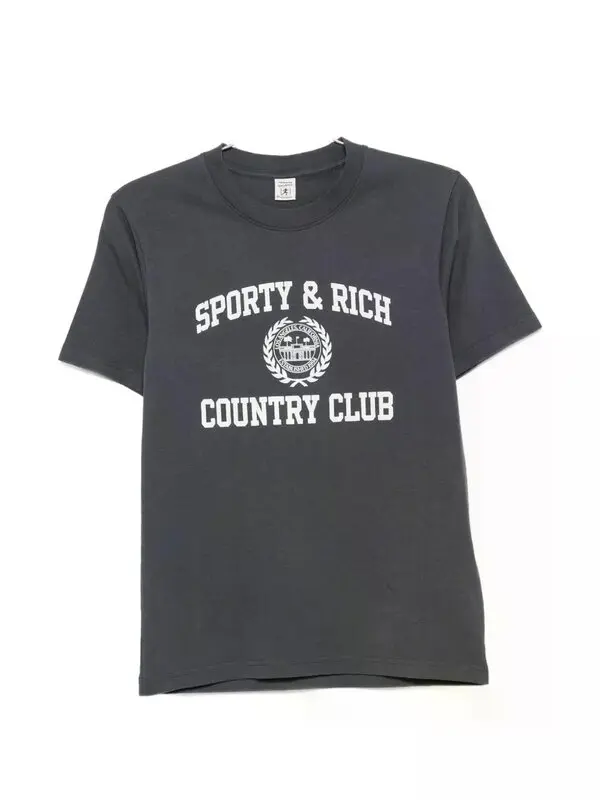 SPORTY & RICH Logo Print T-shirt