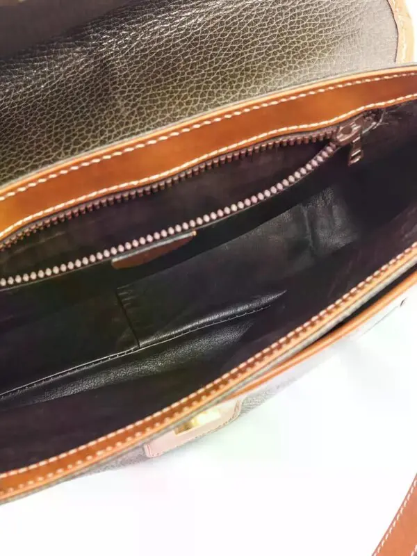 Celine 2000s Gancini Flip-lock Crossbody Bag