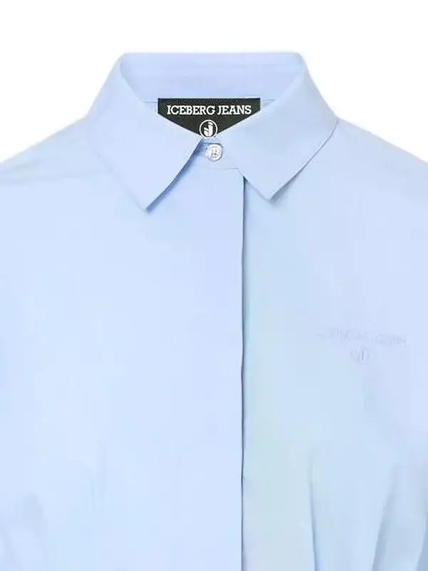 Iceberg Pleated Cropped Shirt