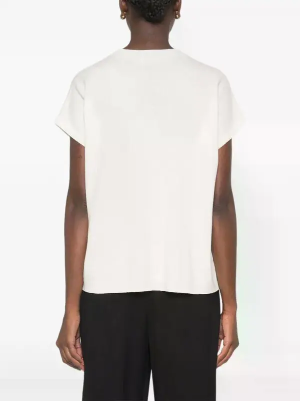 Fabiana Filippi Bead-embellished Short-sleeve Sweater