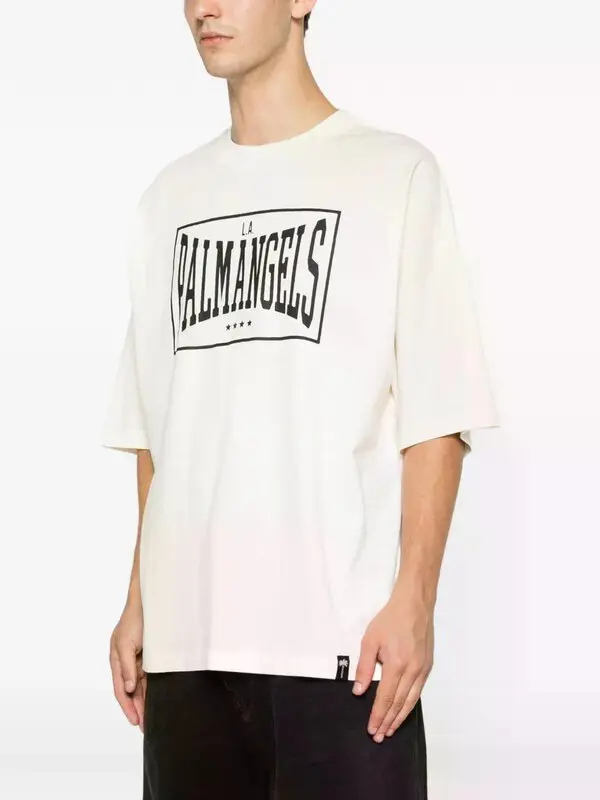 Palm Angels Logo-print Drop-shoulder T-shirt