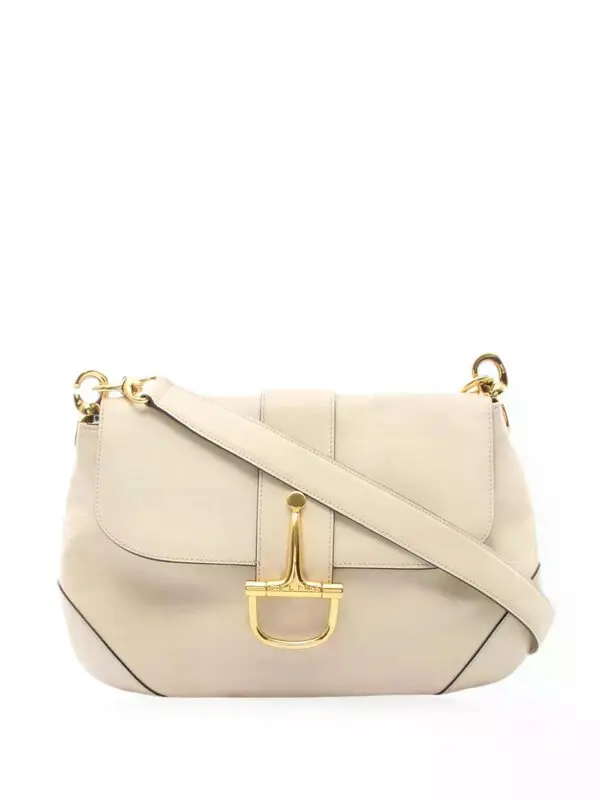 Celine 2000s Logo-plaque Shoulder Bag - Neutrals