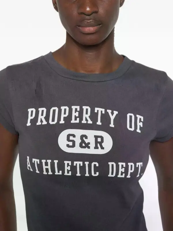 Sporty & Rich Logo Print T-shirt