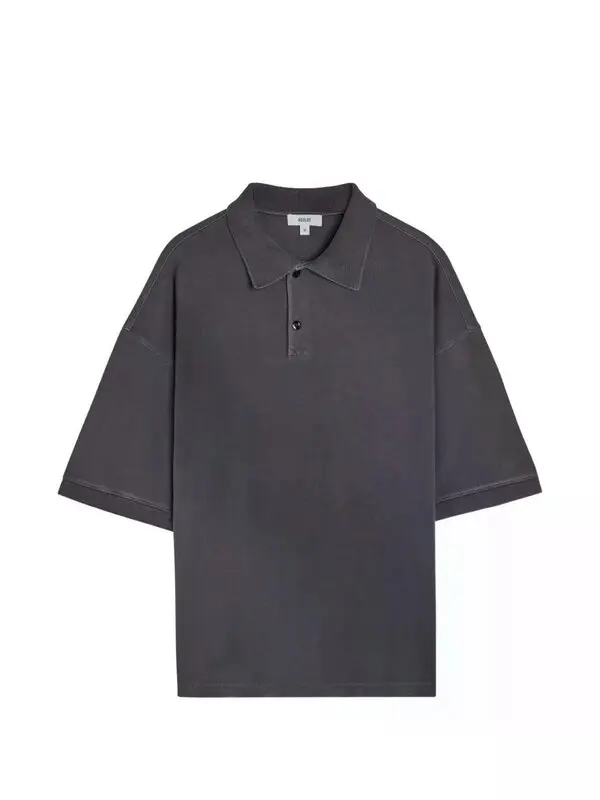 AGOLDE Curren Short-sleeve Polo Shirt - Grey