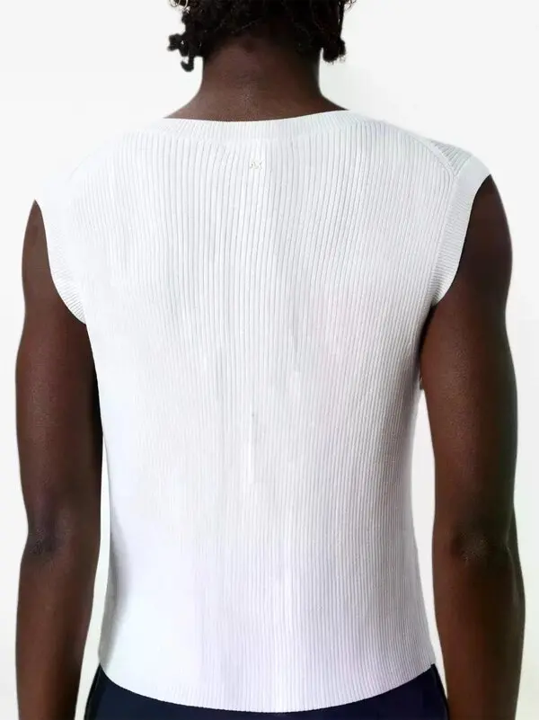 Armani Exchange Ribbed Knit V-neck Gilet