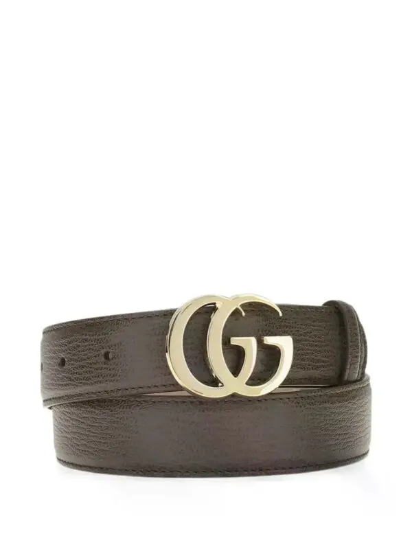 Gucci Gg Grained Leather Belt