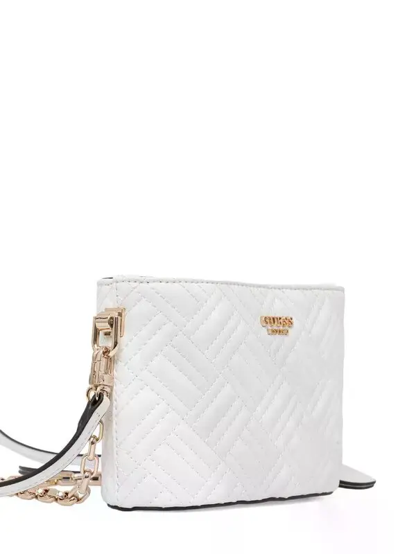 Guess Quilted Shoulder Bag With Chain Detailing