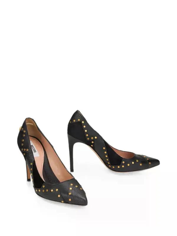 Moschino Studded Panelled Pumps