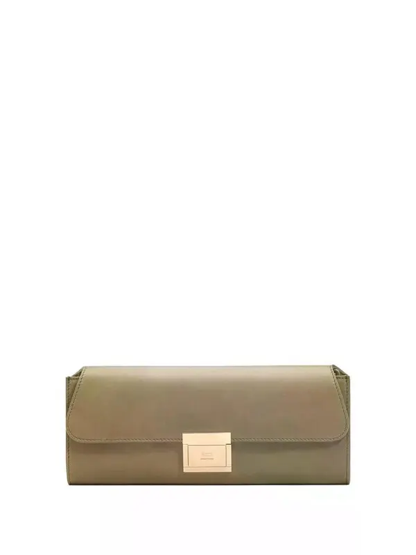 AMI Paris Mini Mimi Leather Pouch Bag - Green