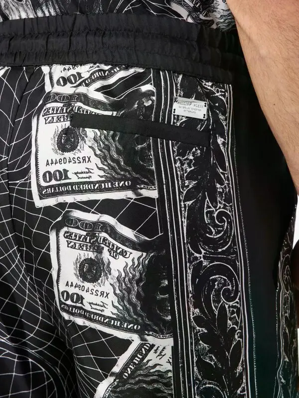 Philipp Plein Skull Dollar-print Shorts