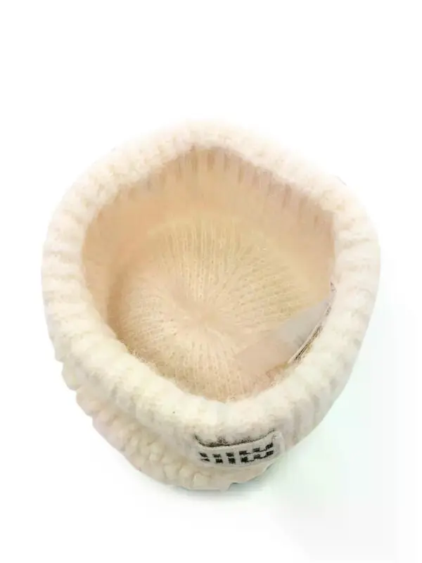 Miu Miu 2010s Logo Knit Beanie Hat