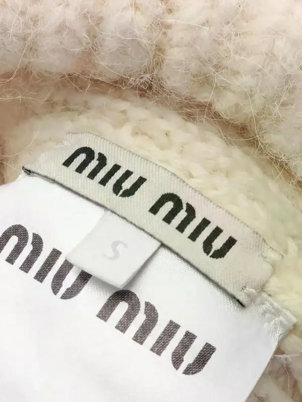 Miu Miu 2010s Logo Knit Beanie Hat