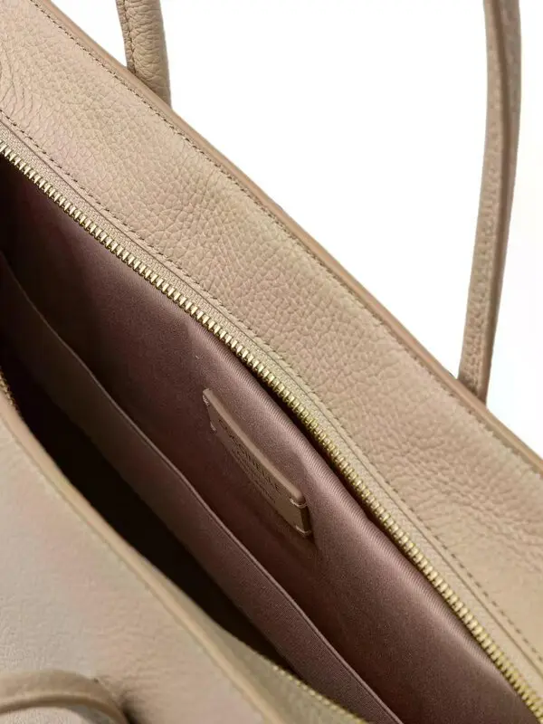 COCCINELLE Grained Leather Tote Bag