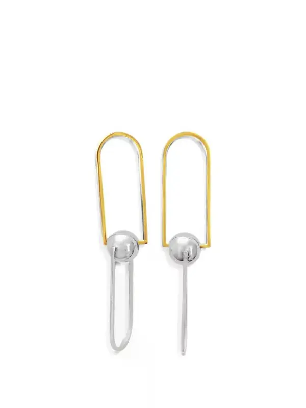 HZMER JEWELLERY Maya Mixed-metal Dangle Earrings