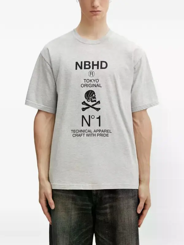 NEIGHBORHOOD Skull-print T-shirt - Grey