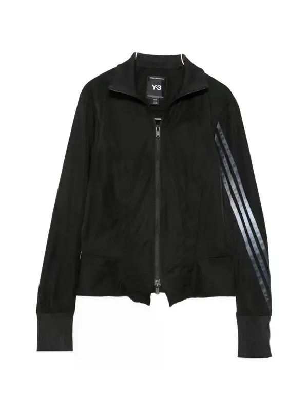 Y3 Grd 3s Nyl Tt Stripe-detailing Zip-up Jacket - Black
