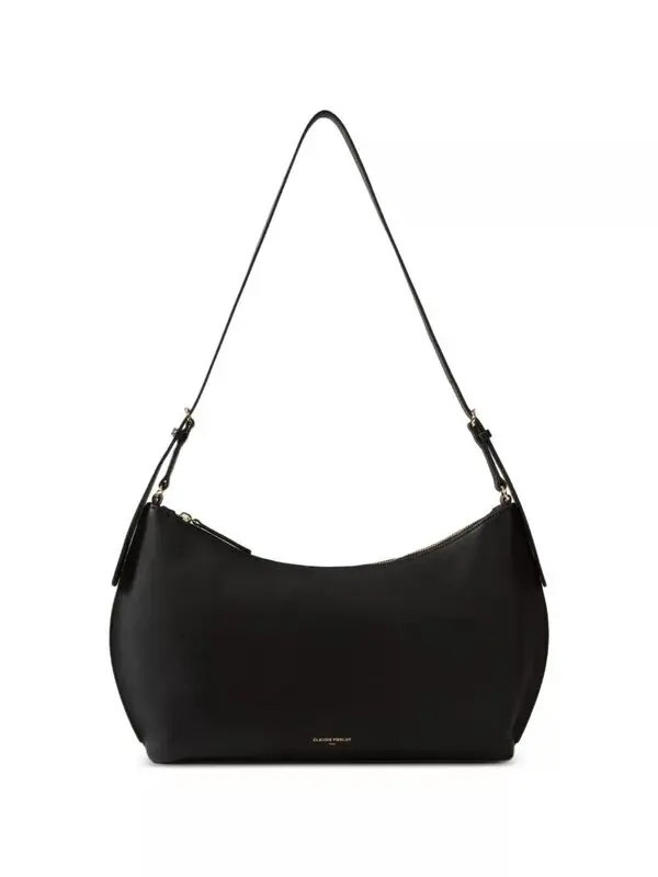 Claudie Pierlot Soft Smooth Leather Shoulder Bag - Black