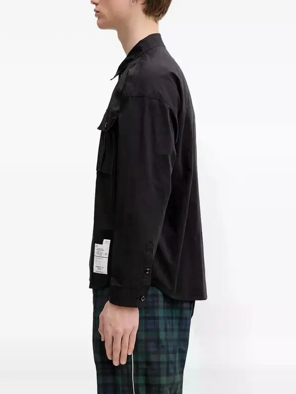 NEIGHBORHOOD Logo-patch Flap-pocket Shirt