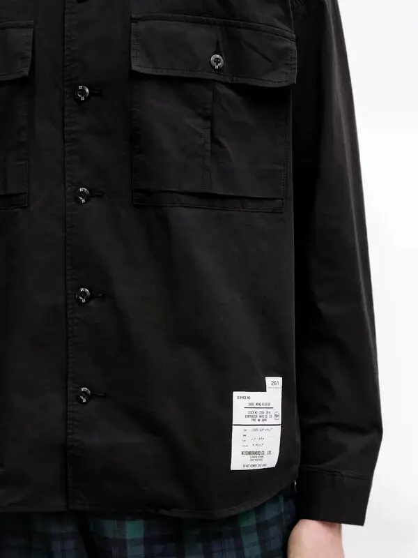 NEIGHBORHOOD Logo-patch Flap-pocket Shirt